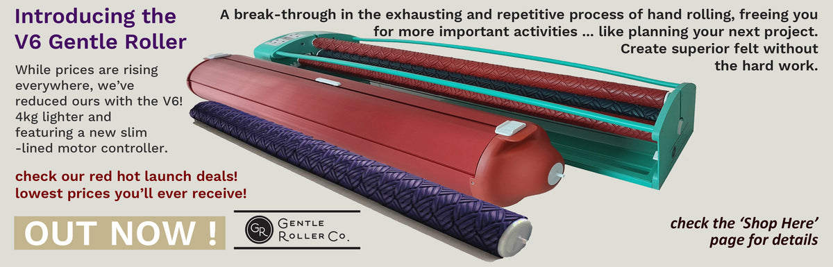 The Gentle Roller - wet felt rolling machine (wet felting machine)