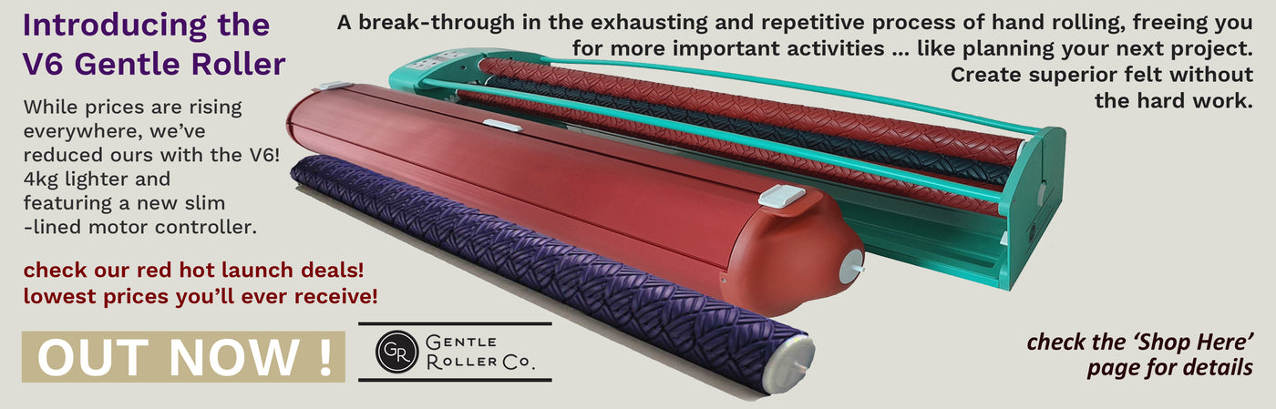 The Gentle Roller - wet felt rolling machine (wet felting machine)